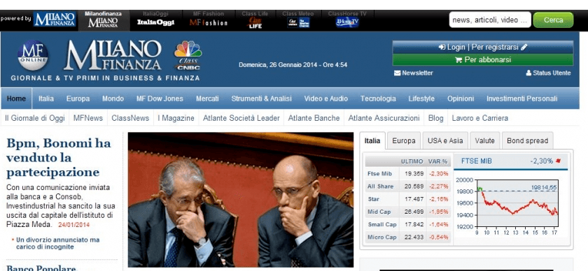 MIlano Finanza MF: recensione e caratteristiche - Meteofinanza.com
