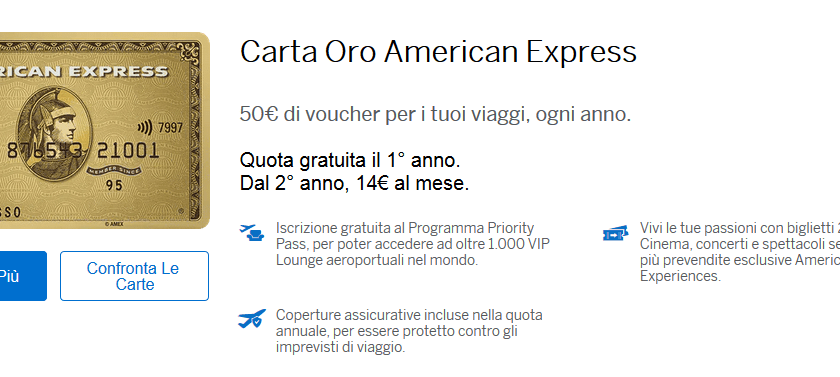 Carta Oro American Express: recensione e opinioni - Meteofinanza.com